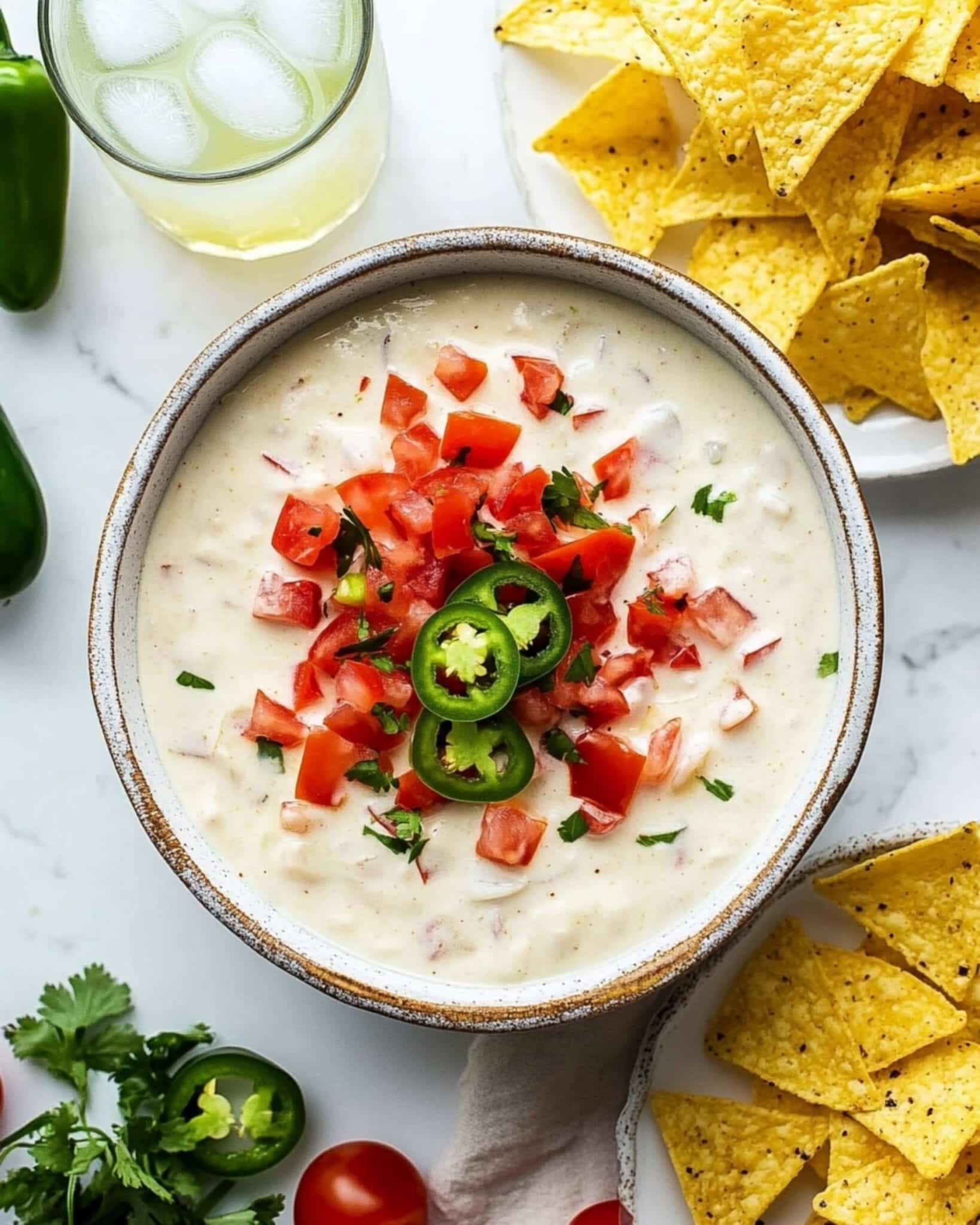 Easy Queso Blanco Cheese Dip Recipe - LittleSpoonBites