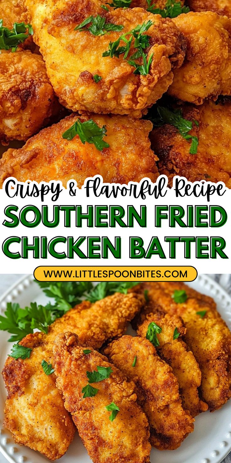 Best Southern Fried Chicken Batter Recipe - LittleSpoonBites