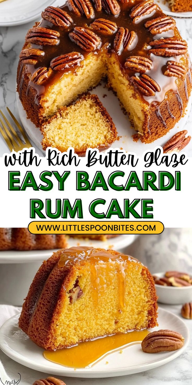 Bacardi Rum Cake Recipe - LittleSpoonBites