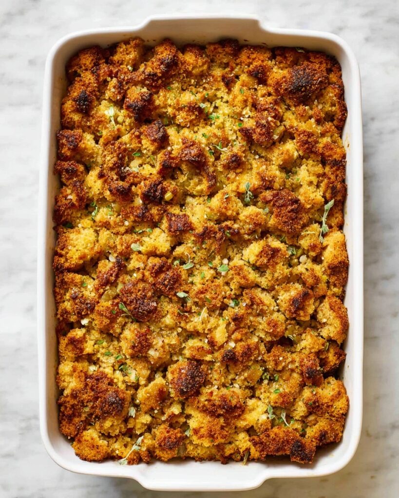Southern-Style Cornbread Dressing: Flavorful Holiday Side Dish