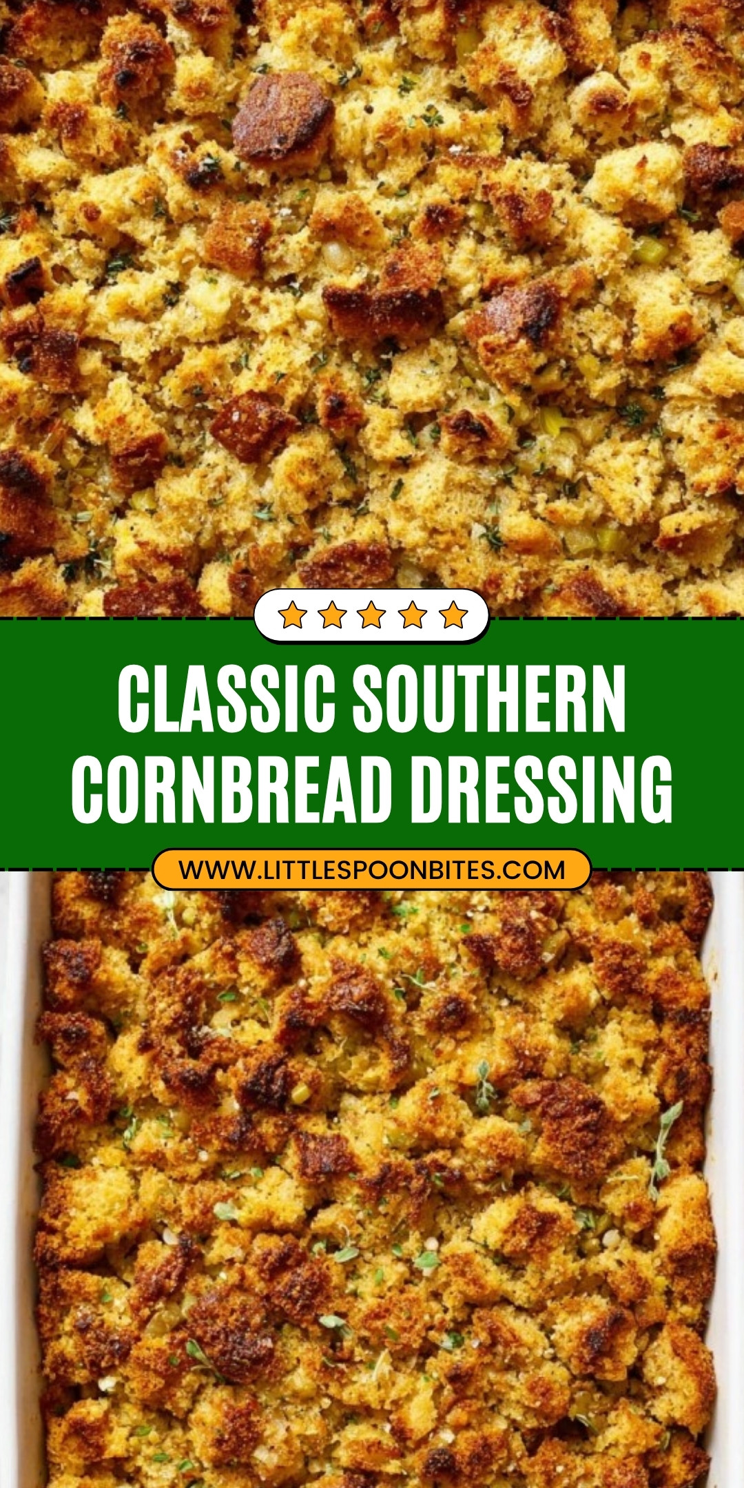 Southern-Style Cornbread Dressing: Flavorful Holiday Side Dish