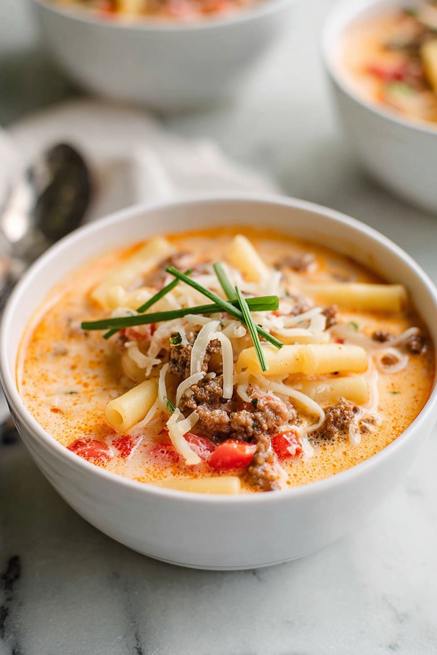 Italian Sausage Soup with Pasta – Cozy, Rich & Easy to Make