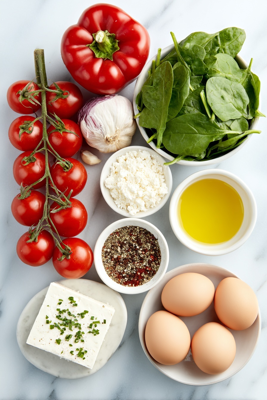 Baked Feta Egg Skillet: Irresistible Mediterranean Breakfast