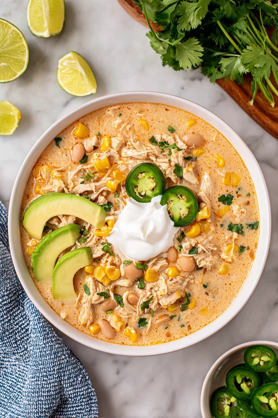 Easy Crockpot White Chicken Chili | Comforting Slow Cooker Meal